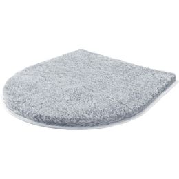 Badematte Grund "Melange" Gr. 13, silber (silberfarben), H:27mm, Polyacryl, Badematten, Badematte, besonders dichter Flor