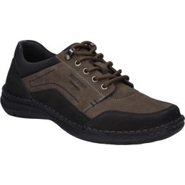 Schn&uuml;rschuh Josef Seibel "Anvers 98, asphalt-kombi", Herren, Gr. 41, grau (asphalt, kombi), Obermaterial: 100% Rindsleder Leather cow., Schuhe Schn&uuml;rschuh