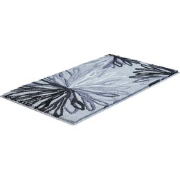 Badematte Grund "Art", grau (anthrazit, grau), H:20mm, Polyacryl, Badematten, Badematte, florales Muster, elegante Badematte