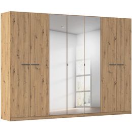 Dreht&uuml;renschrank Rauch "Kleiderschrank Schrank Garderobe OTELI inkl. Inneneinteilung", eiche artisan, B:315cm H:229cm T:54cm, Holzwerkstoff, Schr&auml;nke, Dreht&uuml;renschrank, mit zus&auml;tzlichen Einlegeb&ouml;den, optional mit Spiegel MADE IN GERMANY