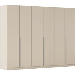 Dreht&uuml;renschrank OTTO HOME "Kleiderschrank Schrank Garderobe AGORDO Schlafzimmer", beige (beige (champagner)), B:271cm H:229cm T:54cm, Holzwerkstoff, Schr&auml;nke, Dreht&uuml;renschrank, durchdachte Innenausstattung, in 8 Breiten und 2 H&ouml;hen MADE IN GERMANY, Topseller