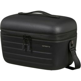 Beautycase Samsonite "STACKD Beauty Case, black, 25 cm", Gr. B/H/T: 35cm x 25cm x 23cm, schwarz, Polycarbonat, Taschen, Beauty-Bag Beautybox Schminketui Kosmetikbox