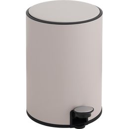 M&uuml;lleimer OTTO HOME "Lennu, mit verz&ouml;gertem Schlie&szlig;mechanismus und verstecktem Griff", beige, B:20,3cm H:29,3cm T:25,7cm, Edelstahl, M&uuml;lleimer, M&uuml;lleimer, moderner Treteimer f&uuml;r K&uuml;che oder Bad, Abfalleimer mit Deckel