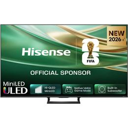 HISENSE Mini-LED-Fernseher "55E8S", Energieeffizienz: E (A-G), schwarz, dunkelgrau, 55 &Prime;, Fernseher