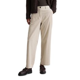 Marc O'Polo Chinohose MARC O'POLO "aus Organic Cotton", Damen, Gr. 44, Normalgr&ouml;&szlig;en, light oat, Cord, Obermaterial: 100% Baumwolle, unifarben, loose fit, Hosen Chinohose