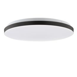 Brilliant LED Deckenleuchte "Livio", wei&szlig;, schwarz, 1, &Oslash; 38cm H: 6cm, 1 Stk., Leuchten, &Oslash; 38,5 cm, 2500 lm, 3000 K, Bewegungsmelder, schwarz, LED Deckenleuchte