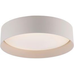 Sch&ouml;ner Wohnen Kollektion LED Deckenleuchte "TAVOLI", sandbrise, 1, &Oslash; 28,5cm H: 7cm, 1 Stk., SCH&Ouml;NER WOHNEN-KOLLEKTION, Leuchten, SCH&Ouml;NER WOHNEN Kollektion, CCT 2700-6500K, IR-Fernbedienung, Dimmbar, LED Deckenleuchte