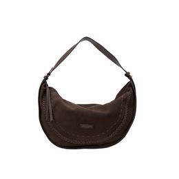Marc O'Polo Umh&auml;ngetasche MARC O'POLO "aus weichem Veloursleder", Damen, Gr. B/H/T: 42cm x 24cm x 12cm, burnt coffee, Leder, unifarben, Taschen Umh&auml;ngetasche