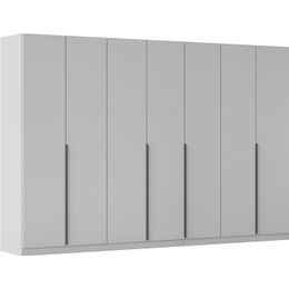 Dreht&uuml;renschrank OTTO HOME "Kleiderschrank Schrank Garderobe AGORDO Schlafzimmer", grau (seidengrau), B:315cm H:210cm T:54cm, Holzwerkstoff, Schr&auml;nke, Dreht&uuml;renschrank, durchdachte Innenausstattung, in 8 Breiten und 2 H&ouml;hen MADE IN GERMANY, Topseller