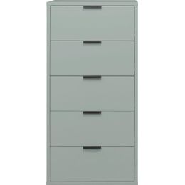 M&auml;usbacher Kommode M&Auml;USBACHER "Bonnie", gr&uuml;n (pine gr&uuml;n matt), B:51cm H:108cm T:45cm, Holzwerkstoff, Sideboards, Kommode, Kommode mit 5 Schubk&auml;sten