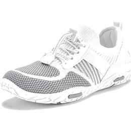 Lascana Damen Sneaker wei&szlig;/hellgrau Gr&ouml;&szlig;e 42