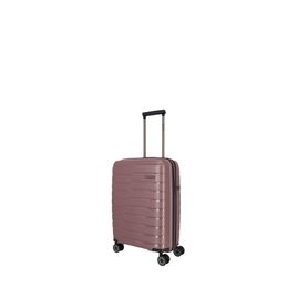Trolley Travelite "AIR BASE Reisekoffer Hartschale", Gr. B/H/T: 39cm x 55cm x 20cm 37 l, lila, Polypropylen, Koffer, kratzresistenter Oberfl&auml;che und cleverer Innenaufteilung
