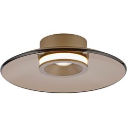 NEUHAUS PURE LED Deckenleuchte "PURE Moon", bronzefarben, 1, &Oslash; 32cm H: 8,3cm, 1 Stk., Leuchten, Dimmf&auml;hig &uuml;ber separaten Dimmer, LED Deckenleuchte