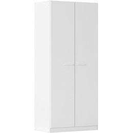 Dreht&uuml;renschrank Rauch "Kleiderschrank Schrank Garderobe OTELI inkl. Inneneinteilung", alpinwei&szlig;, B:91cm H:210cm T:54cm, Holzwerkstoff, Schr&auml;nke, Dreht&uuml;renschrank, mit zus&auml;tzlichen Einlegeb&ouml;den, optional mit Spiegel MADE IN GERMANY