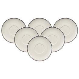 Villeroy & Boch Untertasse VILLEROY & BOCH "Kaffee- / Teeuntertassen Design Naif &oslash; 15 cm 6er Set bunt", bunt, Speiseteller
