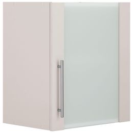 Wiho-K&uuml;chen Glash&auml;ngeschrank WIHO K&Uuml;CHEN "Cali", beige (front und korpus: cashmere), B:50cm H:56,5cm T:35cm, Schr&auml;nke, Glash&auml;ngeschrank, Front mit Glaseinsatz