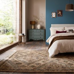 Teppich FLAIR RUGS "ORIN VINTAGE", nat&uuml;rlich, B:200cm H:0mm L:290cm, Oberfl&auml;che: 55% Jute, 26% Wolle, 15% Baumwolle, 4% Viskose. R&uuml;ckseite: 55% Jute, 26% Wolle, 15% Baumwolle, 4% Viskose, Teppiche, Teppich