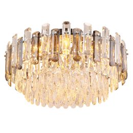 Globo LIGHTING Deckenleuchte "ORGINA", verchromt, &Oslash; 55cm H: 27cm, 1 Stk., Leuchten, Deckenlampe Wohnzimmer-Leuchte Schlafzimmer-Leuchte Flur K&uuml;che, Deckenleuchte