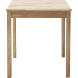 Esstisch MCA LIVING "Alfons", braun (wildeiche, wildeiche, wildeiche), B:50cm H:76cm T:70cm, Tische, Rechteckiger Esstisch Esstisch Holz-Esstische, Massivholztisch in Wildeiche ge&ouml;lt, belastbar bis 50 kg
