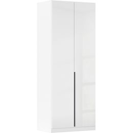 Dreht&uuml;renschrank OTTO HOME "Kleiderschrank Schrank Garderobe AGORDO Schlafzimmer", wei&szlig; (alpinwei&szlig;, hochglanz wei&szlig;), B:91cm H:229cm T:54cm, Holzwerkstoff, Schr&auml;nke, Dreht&uuml;renschrank, durchdachte Innenausstattung, in 8 Breiten und 2 H&ouml;hen MADE IN GERMANY, Topseller