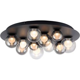 NEUHAUS PURE LED Deckenleuchte "PURE Popup", mystic grau, 11, &Oslash; 60cm H: 17cm, 1 Stk., Leuchten, Stufenloses dimmen, CCT, Fernbedienung, Memoryfunktion, LED Deckenleuchte