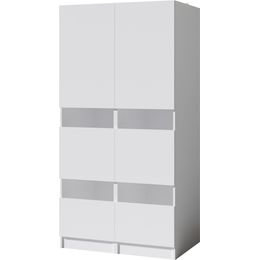 Mehrzweckschrank-Set BASIC BY BALCULINA "Washhome B/T/H 100x68x200", wei&szlig;, B:100cm H:200cm T:68cm, Kastenm&ouml;bel-Sets, Breite 100cm, h&ouml;henverstellbare Metallf&uuml;&szlig;e