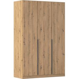 Dreht&uuml;renschrank OTTO HOME "Kleiderschrank Schrank Garderobe AGORDO Schlafzimmer", braun (eiche artisan), B:136cm H:210cm T:54cm, Holzwerkstoff, Schr&auml;nke, Dreht&uuml;renschrank, durchdachte Innenausstattung, in 8 Breiten und 2 H&ouml;hen MADE IN GERMANY, Topseller