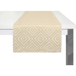 Tischl&auml;ufer WIRTH "Telfort" Gr. 1, gold (goldfarben), B:150cm L:40cm, Baumwolle, Polyester, Tischdecken