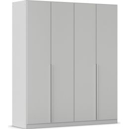 Dreht&uuml;renschrank OTTO HOME "Kleiderschrank Schrank Garderobe AGORDO Schlafzimmer", grau (seidengrau), B:181cm H:210cm T:54cm, Holzwerkstoff, Schr&auml;nke, Dreht&uuml;renschrank, durchdachte Innenausstattung, in 8 Breiten und 2 H&ouml;hen MADE IN GERMANY, Topseller
