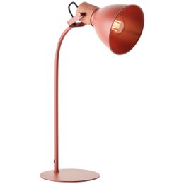 Brilliant Tischleuchte "Erena", rot, 1, H: 52cm, Leuchten, H&ouml;he 52 cm, E27, Metall/Holz, Tischleuchte