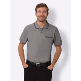 Poloshirt CLASSIC "Kurzarm-Poloshirt", Herren, Gr. 60/62, grau, 100% Baumwolle, unifarben, Shirts