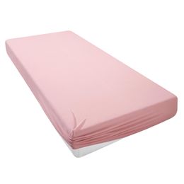 Spannbettlaken OTTO HOME "BLACKBERRY in BASIC und PREMIUM Qualit&auml;t, 100% Baumwolle", rosa, B:180cm L:200cm, Jersey (110 g/m&sup2;), Obermaterial: 100% Baumwolle, Bettlaken, Spannbettlaken, f&uuml;r hohe Matratzen bis 28 cm, Bettlaken, Spannbetttuch, pflegeleicht, Topseller