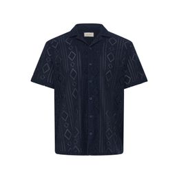 Kurzarmhemd Blend "Kurzarmhemd BHAkon", Herren, Gr. M, N-Gr, blau (salute), Obermaterial: 89% Baumwolle CO. 11% Polyester PES., Hemden