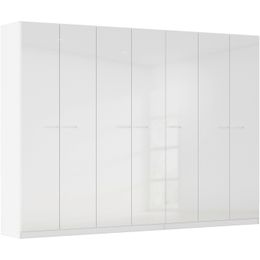 Dreht&uuml;renschrank Rauch "Kleiderschrank Schrank Garderobe OTELI inkl. Inneneinteilung", alpinwei&szlig;, hochglanz wei&szlig;, B:315cm H:229cm T:54cm, Holzwerkstoff, Schr&auml;nke, Dreht&uuml;renschrank, mit zus&auml;tzlichen Einlegeb&ouml;den, optional mit Spiegel MADE IN GERMANY