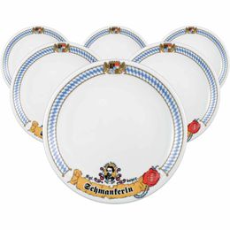 Speiseteller Seltmann Weiden "Speiseteller Compact Bayern &oslash; 27 cm 6er Set bunt", bunt, Speiseteller, Speiseteller