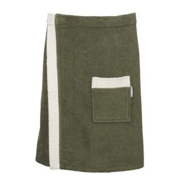 Kilt Carl Ross "80200" Gr. 55, gr&uuml;n (reed, sanftes wei&szlig;), 55/140, Frottier, Hausm&auml;ntel