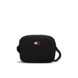 Umh&auml;ngetasche Tommy Jeans "TJW ESS DAILY CROSSOVER", Damen, Gr. B/H/T: 21cm x 14cm x 8cm, schwarz, Textil, Taschen Umh&auml;ngetasche, Damen Schultertasche, Minibag mit Logo-Aufn&auml;her
