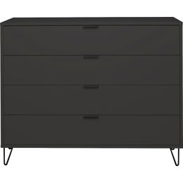 M&auml;usbacher Kommode M&Auml;USBACHER "Bonnie", grau (anthrazit matt lack), B:119cm H:100cm T:45cm, Holzwerkstoff, Sideboards, Kommode, Kommode mit Drahtgestell
