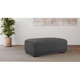 Polsterhocker Home Affaire "BORNHOLM, gro&szlig;er Hocker passend zur Serie, Ma&szlig;e B/T/H: 122/72/46 cm", grau (anthrazit), B:122cm H:46cm T:72cm, 100% Polyester, Hocker, Polsterhocker, mit Wellenfederung, in hochwertiger Verarbeitung