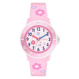 Quarzuhr s.Oliver "The Magic Time", rosa, Armbanduhren, Kinder, Quarzuhr, Armbanduhr, Silikonarmband, Kinderuhr, M&auml;dchen, analog