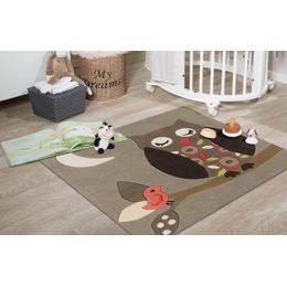 Kinderteppich Arte Espina "Joy 4190", bunt (multi), B:130cm H:22mm L:130cm, Obermaterial: 100% Modacryl, Teppiche, Kinderteppich, Sehr strapazierf&auml;hig, Fu&szlig;bodenheizungsgeeignet