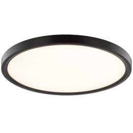 Brilliant LED Deckenleuchte "Galo", schwarz (wei&szlig;, schwarz), 1, &Oslash; 40cm H: 2cm, 1 Stk., Leuchten, &Oslash; 40 cm, 3000 lm, 3000 K, Bewegungsmelder, schwarz, LED Deckenleuchte