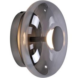 Sch&ouml;ner Wohnen Kollektion LED Deckenleuchte "POSH", grau, 1, &Oslash; 22cm H: 11cm, 1 Stk., SCH&Ouml;NER WOHNEN-KOLLEKTION, Leuchten, SCH&Ouml;NER WOHNEN Kollektion, SimplyDim, Memoryfunktion, LED Deckenleuchte