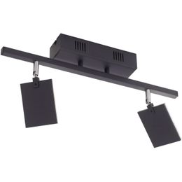 NEUHAUS PURE LED Deckenleuchte "PURE Mira", schwarz pearl, 2, H: 11,5cm, 1 Stk., Leuchten, Dimmbar &uuml;ber Fernbedienung, CCT, Spotk&ouml;pfe verstellbar, LED Deckenleuchte