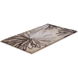 Badematte Grund "Art", grau (taupe, beige), H:20mm, Polyacryl, Badematten, Badematte, florales Muster, elegante Badematte