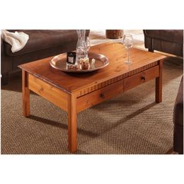 Couchtisch OTTO HOME "Lisa", braun (kirschbaumfarben), B:110cm H:42cm T:70cm, Tische, Couchtisch, mit gro&szlig;er Schublade, Breite 110 cm, Landhausstil