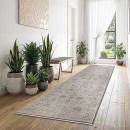 Designteppich the carpet "Nuvra", beige, gemustert, B:300cm H:15mm L:80cm, Polypropylen, Teppiche, abstrakt