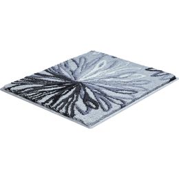 Badematte Grund "Art", grau (anthrazit, grau), H:20mm, Polyacryl, Badematten, Badematte, florales Muster, elegante Badematte