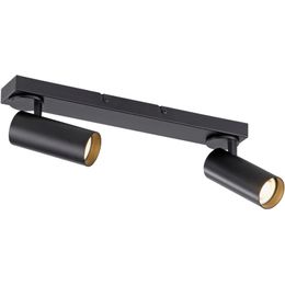 Sch&ouml;ner Wohnen Kollektion LED Deckenleuchte "RIK", schwarz, 2, H: 10,5cm, 1 Stk., SCH&Ouml;NER WOHNEN-KOLLEKTION, Leuchten, SCH&Ouml;NER WOHNEN Kollektion, dreh- und schwenkbar, LED Deckenleuchte
