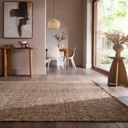 Teppich FLAIR RUGS "HEATHER", braun (terrakotta), B:120cm H:0mm L:170cm, Oberfl&auml;che: 100% Wolle. R&uuml;ckseite: 100% Baumwolle, Teppiche, Teppich